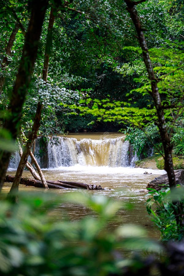 Waterfall stock photo. Image of river, rays, copyspace - 258893498