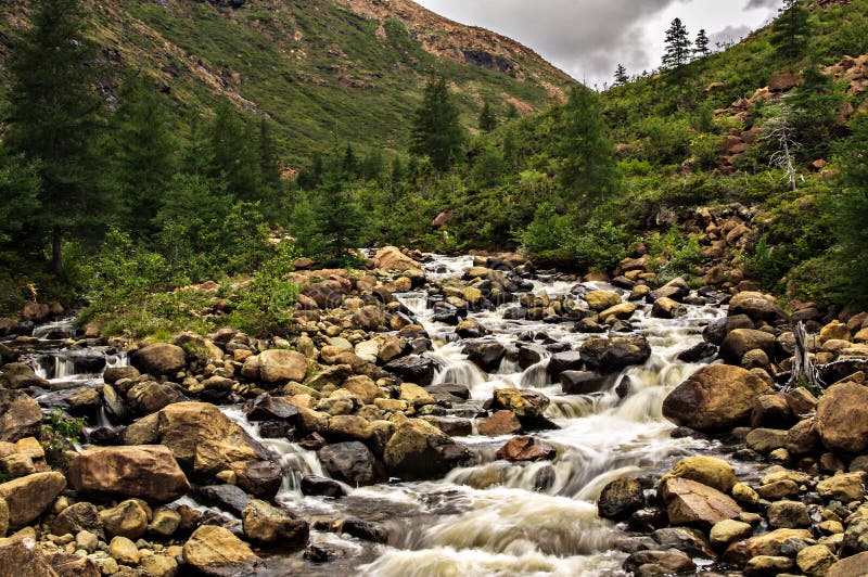 Waterfall Deep in the Valley Stock Photo - Image of nature, waterfall ...