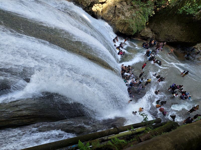 A Waterfall Deep within the Woods Editorial Photography - Image of deep ...