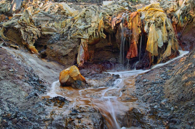 Waste Streams from Factories in Indonesia. Stock Photo - Image of ...
