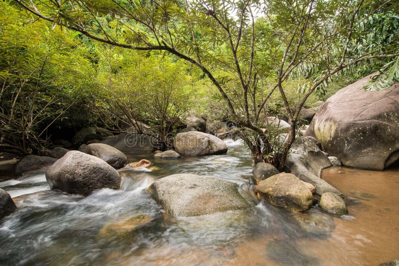 Waterfall Down from the Hill Stock Image - Image of hill, uphill: 44995433