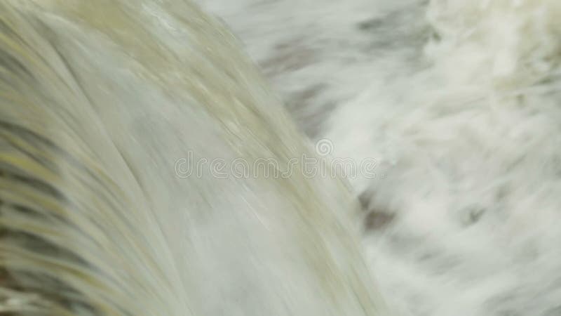 Waterfall Drops on the Rocks and Flows To the Surface of the River ...