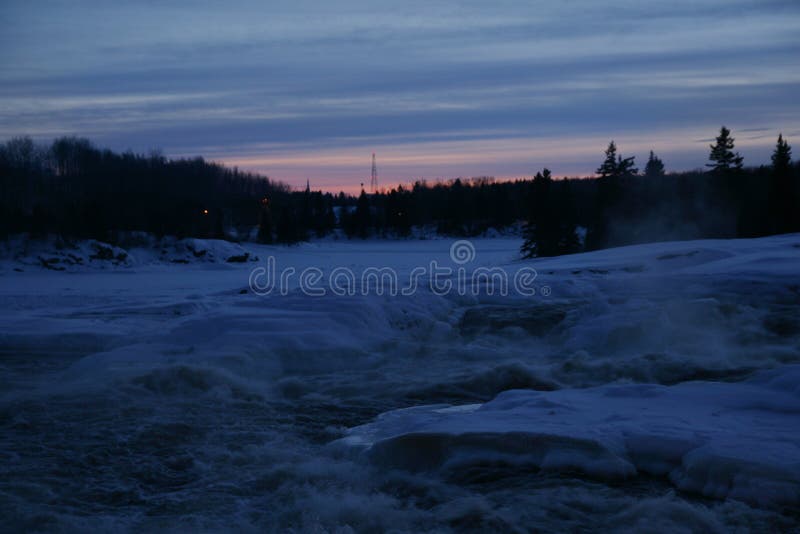 Waterfall at Dusk stock image. Image of waterfall, beauty - 763495