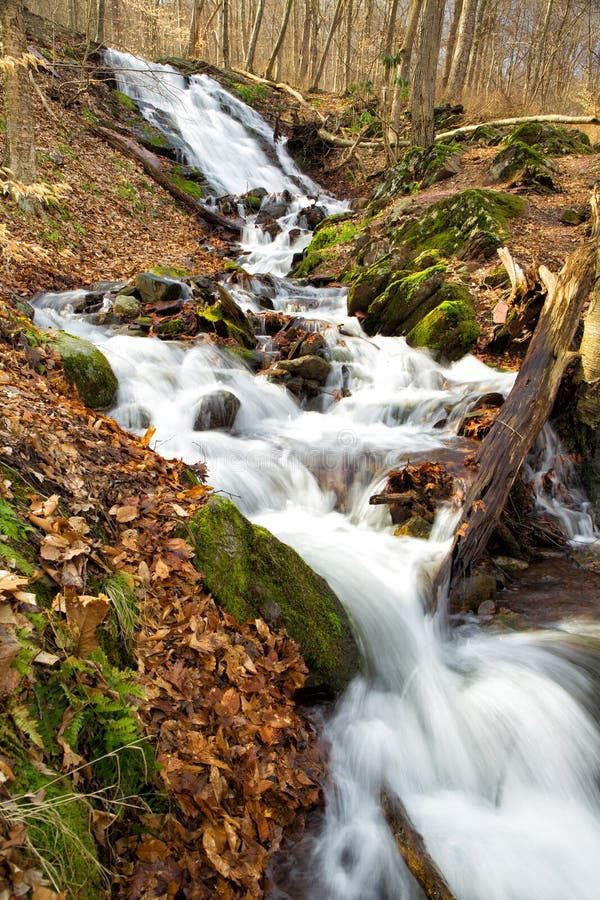 Waterfall stock image. Image of states, trail, pennsylvania - 52508303