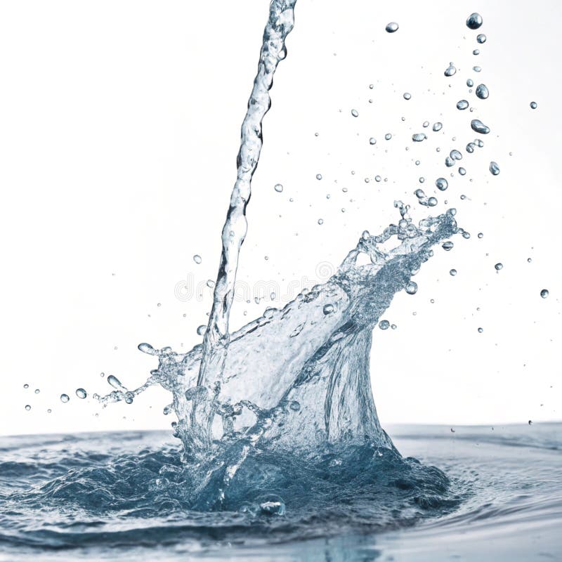 Waterfall Effect Isolated on White Background Stock Illustration ...