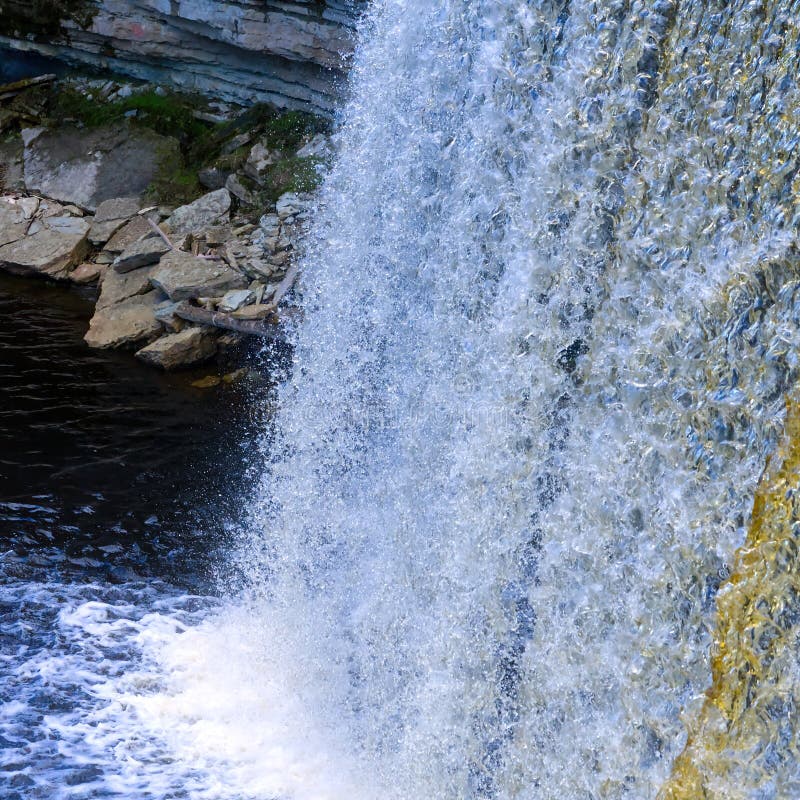 Waterfall in Estonia. Jagala the Highest Natural Cascade in Estonia ...