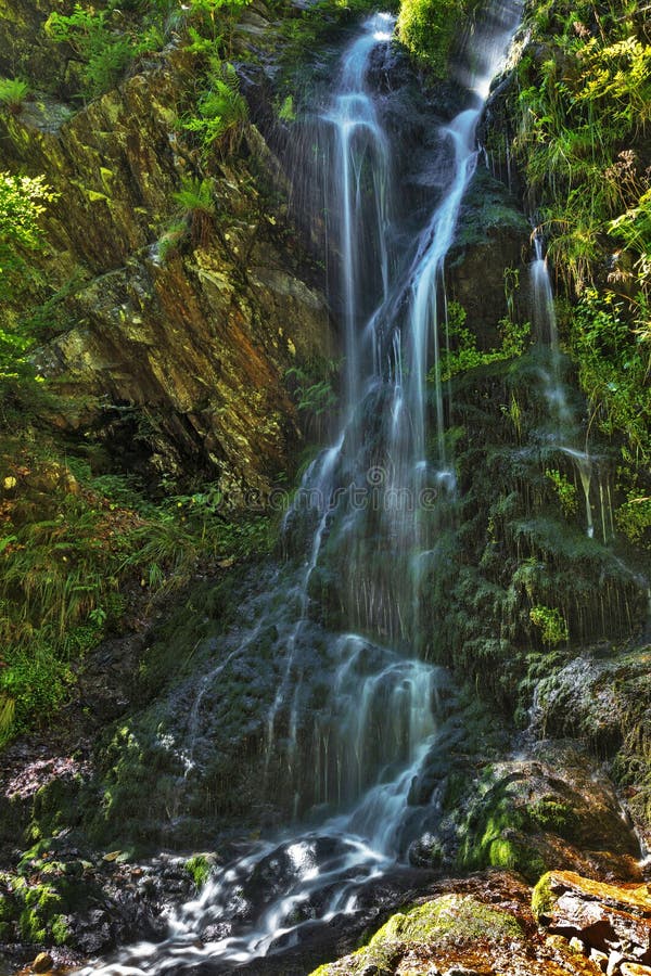 Fahler Waterfall in the Black Forest Stock Photo - Image of travel ...
