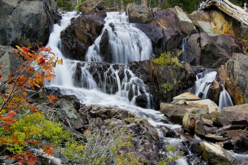 Waterfall and Fall Colors stock photo. Image of mountain - 172968770