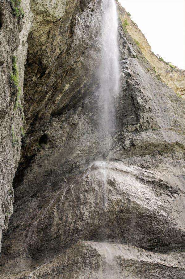 A Waterfall Falls on Stones Stock Photo - Image of traveller, splashing ...