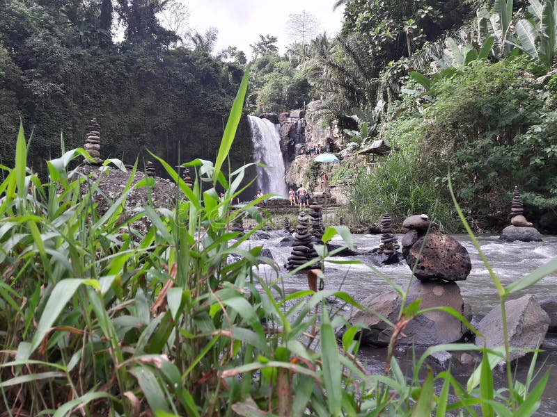Waterfall editorial stock image. Image of waterfall, bali - 96175549