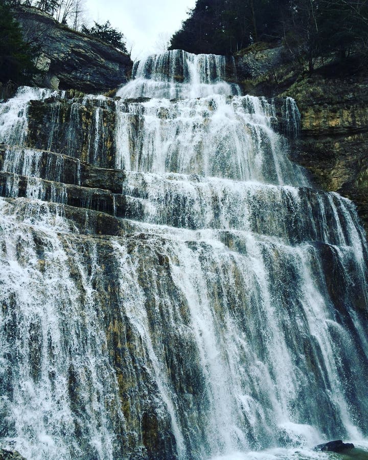 Waterfall -fierce and Strong Stock Photo - Image of france, forest ...