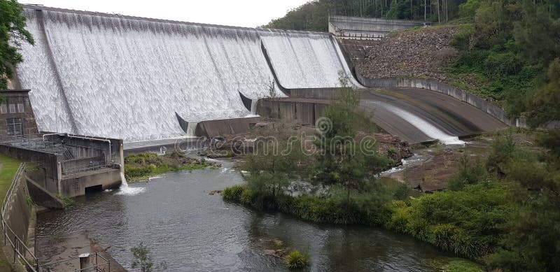 Waterfall filters from dam stock photo. Image of filters - 177167252