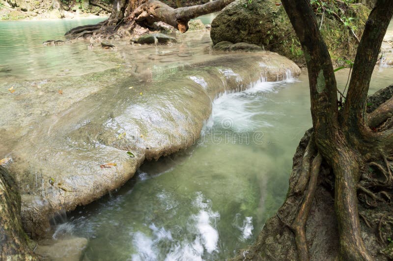 Waterfall with fish stock photo. Image of cold, motion - 99753752