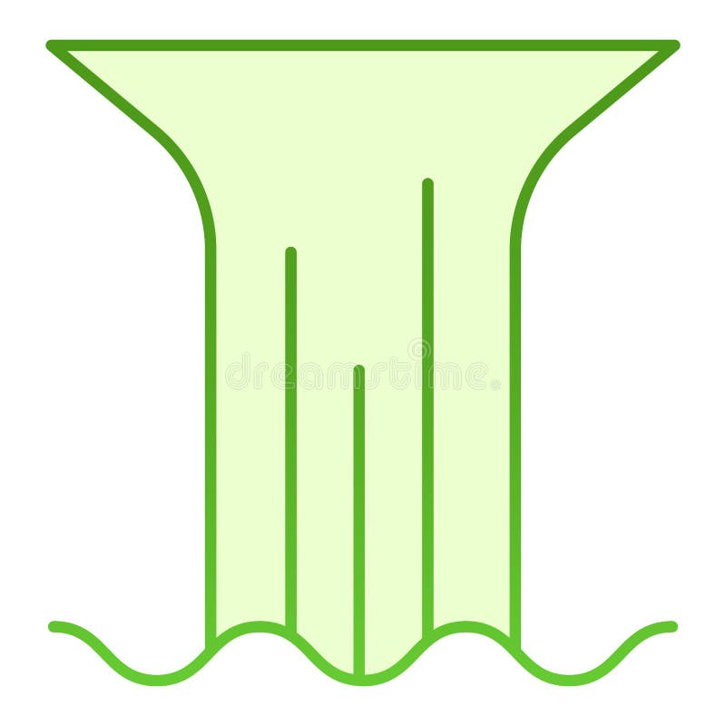 Waterfall Flat Style Stock Illustrations – 819 Waterfall Flat Style ...