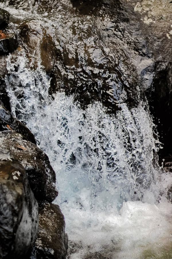 Waterfall flow at river stock photo. Image of river - 276003986