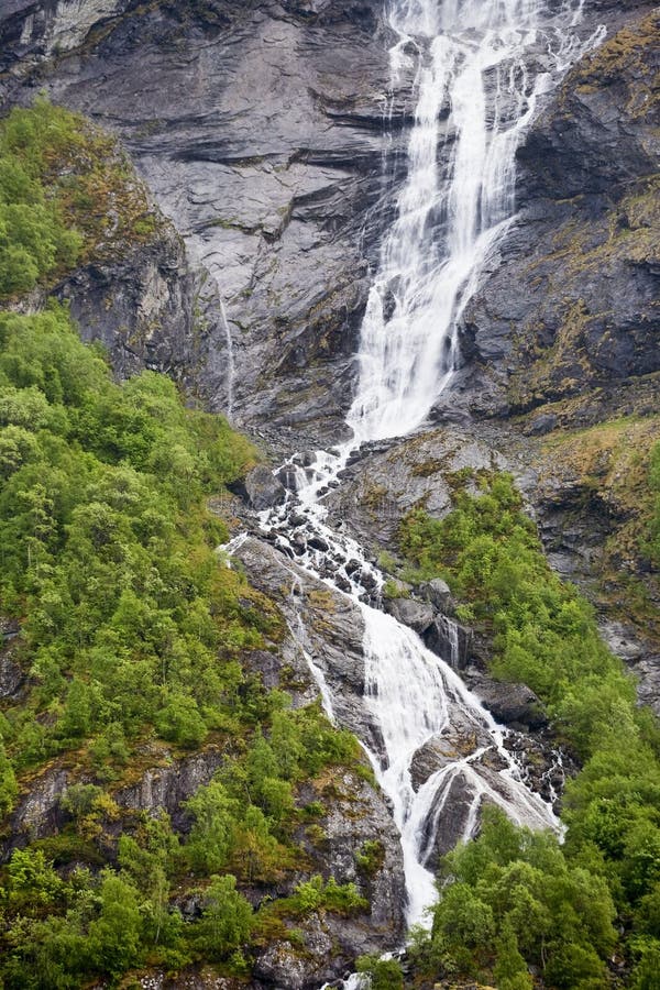 Waterfall flowing stock image. Image of scenics, natural - 12716945