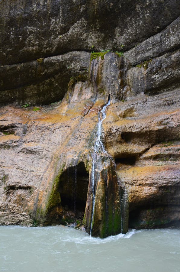 Thin waterfall stock photo. Image of stone, care, green - 32145106