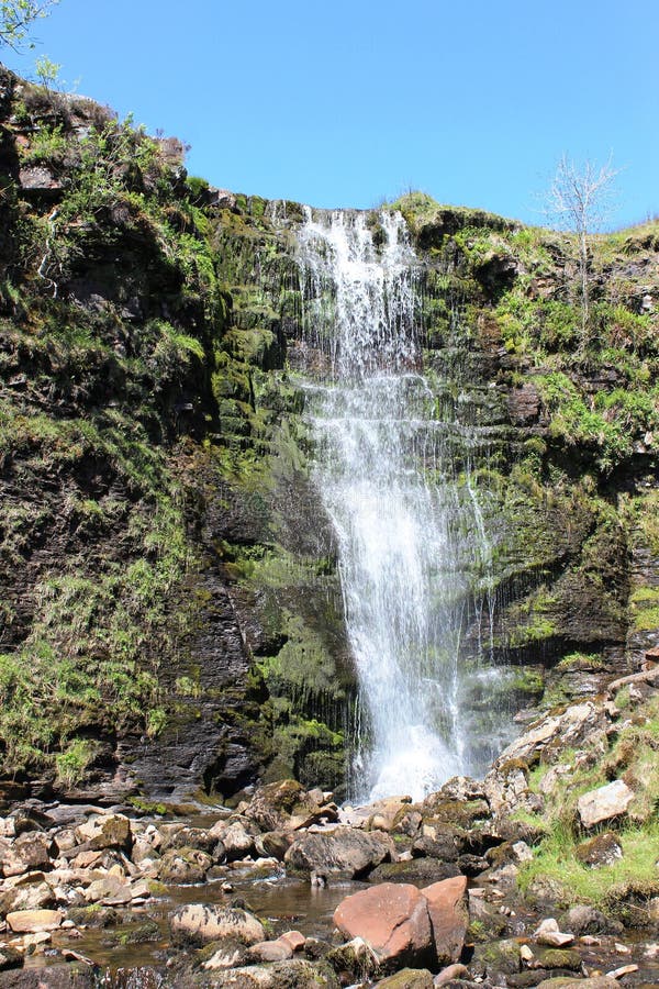 Waterfall on Force Gill, Whernside North Yorkshire Stock Image - Image ...