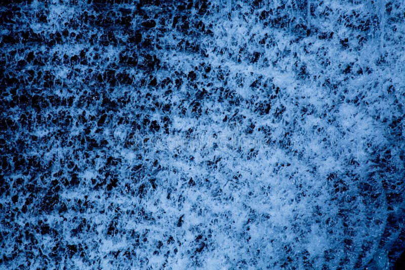 Stream Blue Water Flowing Vertically Nature Closeup Stock Photo - Image ...