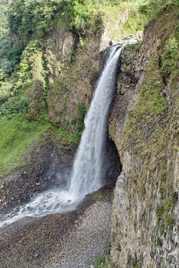 Waterfall in a gorge stock photo. Image of pool, south - 161819140