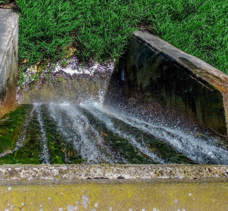 Waterfall of Grass stock image. Image of waterfall, waves - 95994543
