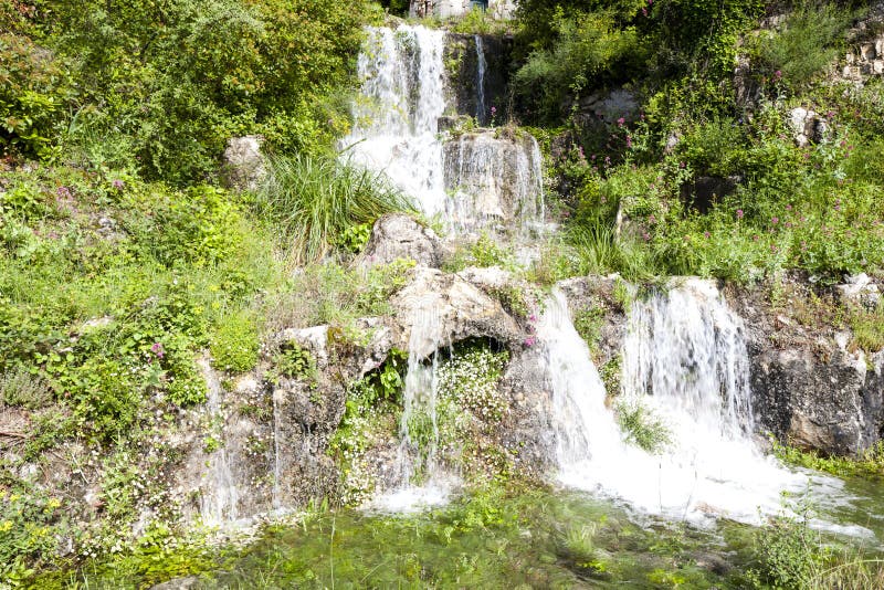 Waterfall, Grasse, Provence, France Stock Photo - Image of enature ...