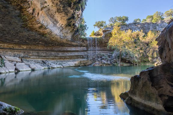 Waterfall at Hamilton Pool stock photo. Image of waterfall - 79651096