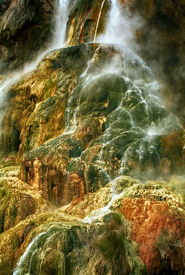 Waterfall, Hammamat Ma`in, Jordan Stock Photo - Image of hotspring ...
