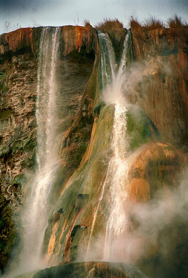 Waterfall, Hammamat Ma`in, Jordan Stock Image - Image of jordan ...