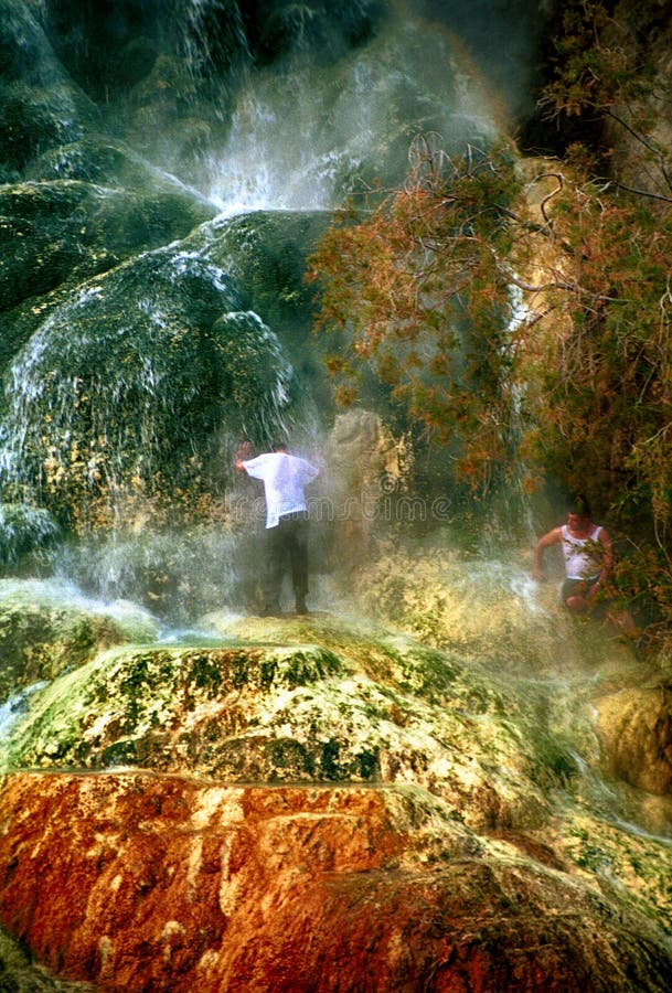 Waterfall, Hammamat Ma`in, Jordan Editorial Photo - Image of lake ...