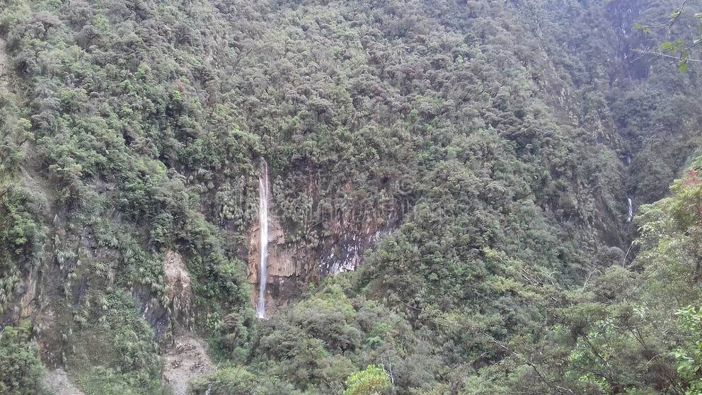 Waterfall at the Height of Mount Mandala Papua. Stock Photo - Image of papua, waterfall: 318540256