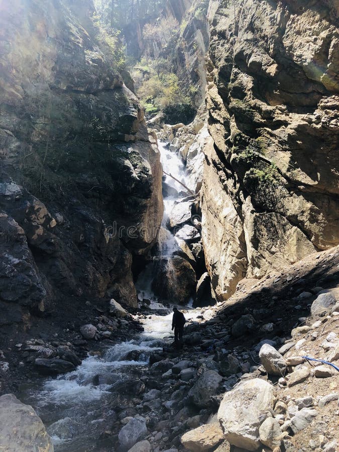 Beautiful Waterfall View Himachal Stock Image - Image of waterfall ...