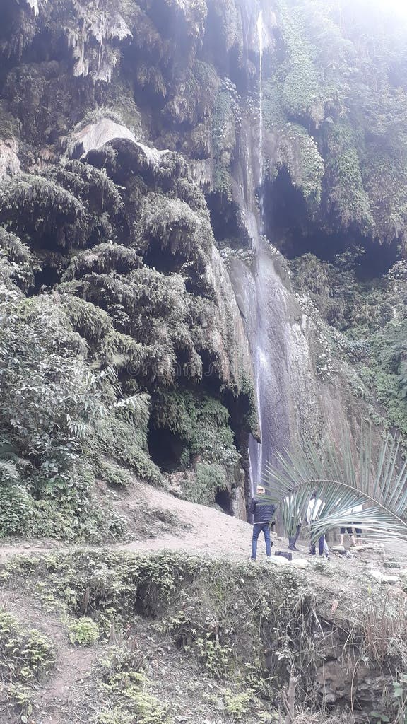 Waterfall Himalayas stock photo. Image of himalayas - 211033150