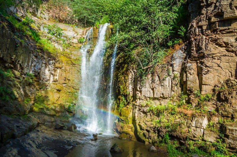 Waterfall in Tbilisi Botanical Garden, Georgia Stock Photo - Image of ...