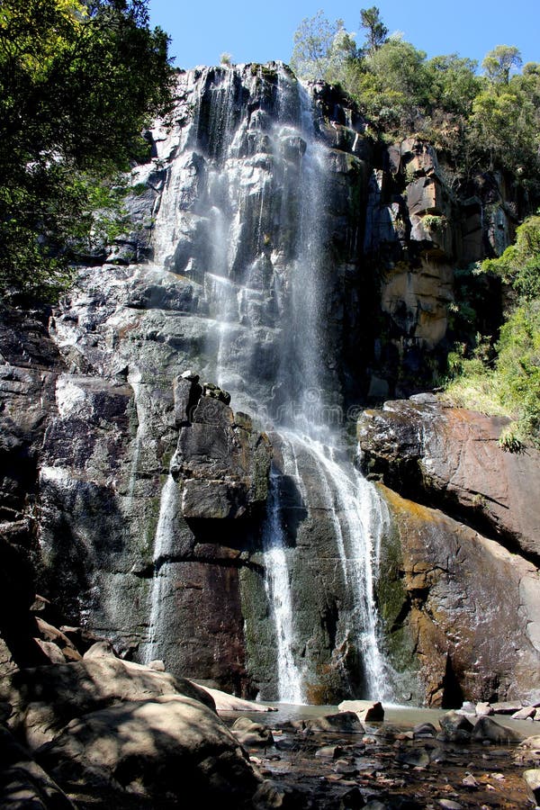 Madonna And Child Waterfall In Hogsback Stock Image - Image of ...