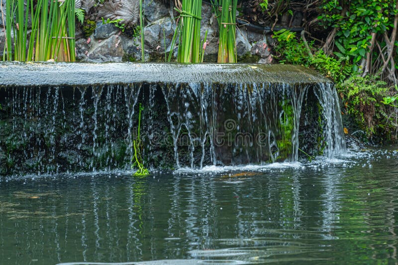 Waterfall from the Rocks in Hot Spring Stock Photo - Image of britain ...