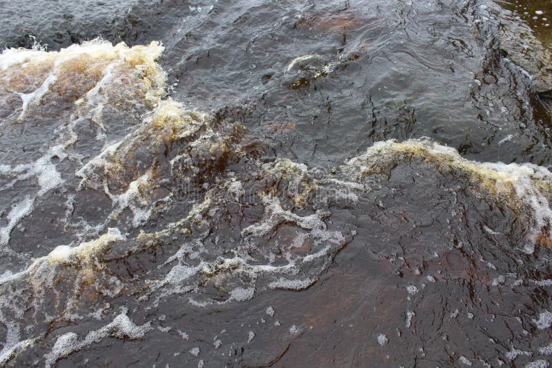 Waterfall with a Huge Current, Mountain Waterfall Stock Image - Image ...