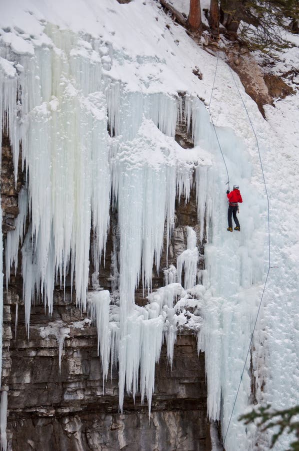 Waterfall Ice Climbing stock image. Image of heights - 23423195