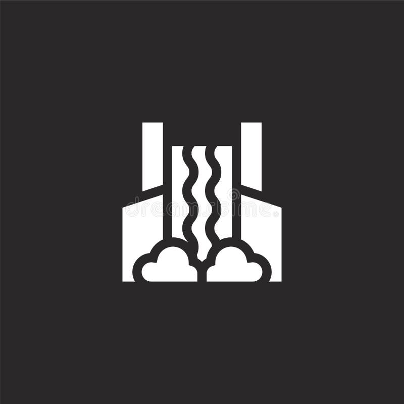 Waterfall Icon. Filled Waterfall Icon for Website Design and Mobile ...