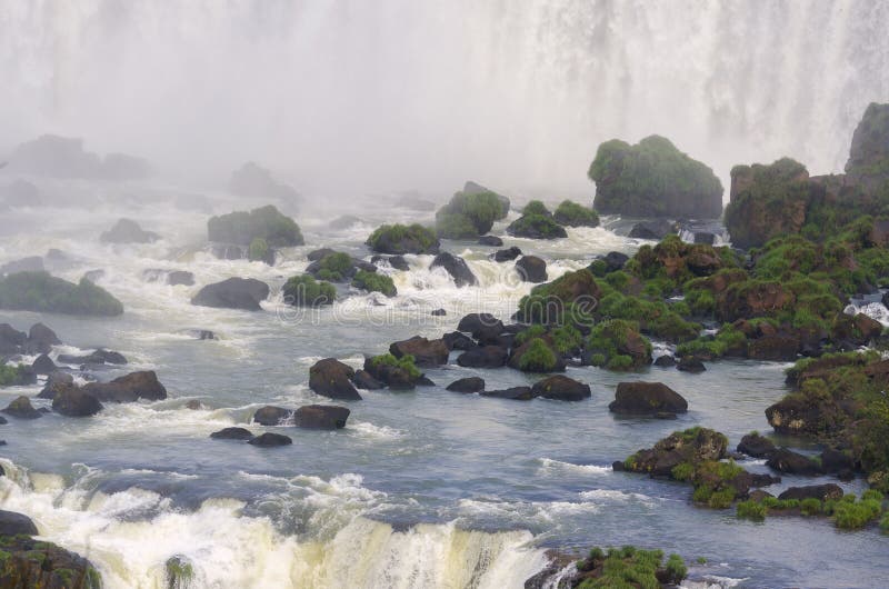 Waterfall Iguacu stock photo. Image of tourism, famous - 63678006