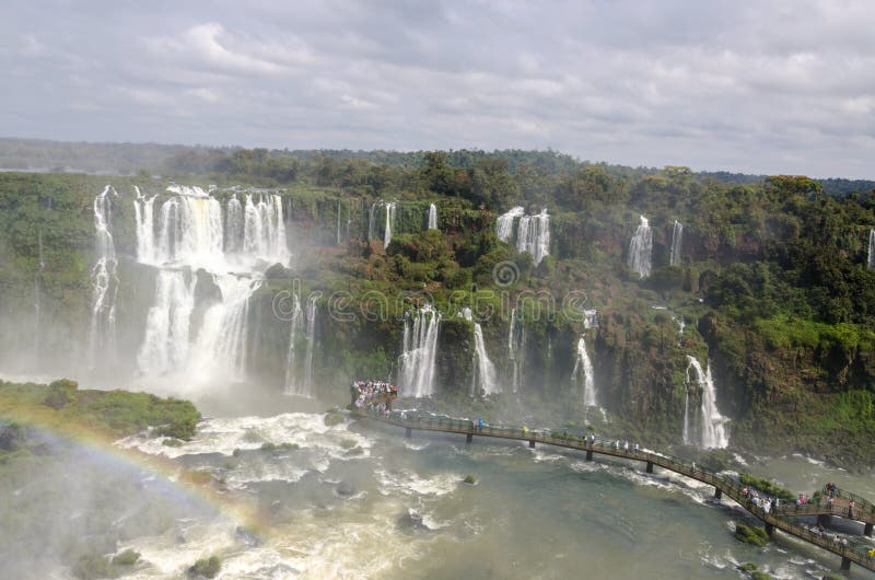 Waterfall Iguacu stock image. Image of brazil, tourism - 69188325