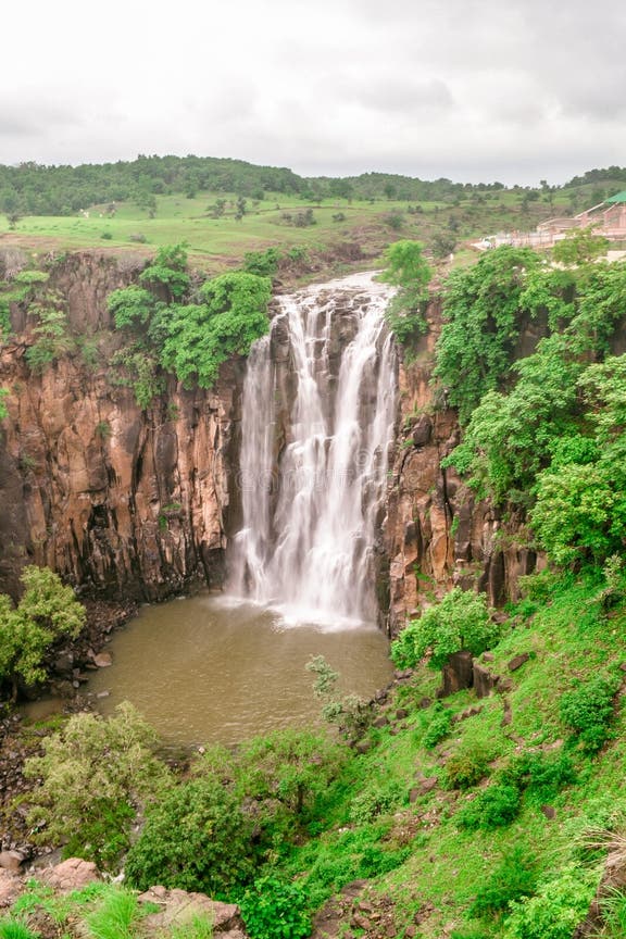 Waterfall stock image. Image of green, indore, waterfall - 248026699