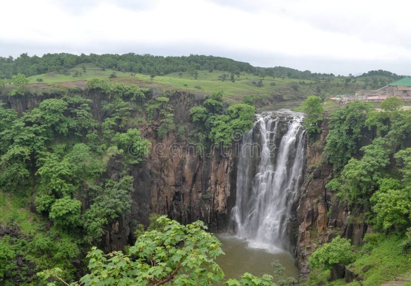Waterfall stock image. Image of waterfall, indore, patalpani - 248026709