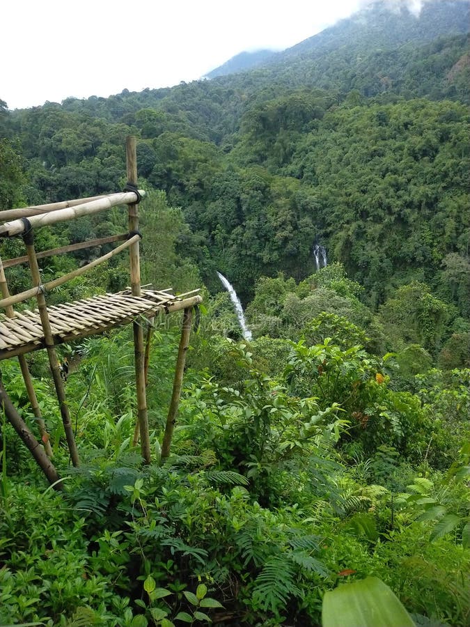 Waterfall Inside Mountain at Semarang Indonesia Stock Photo - Image of ...