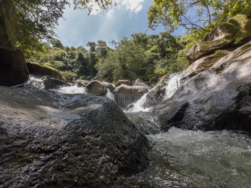 Waterfall Inside the Mountains of Panama Stock Photo - Image of inside ...