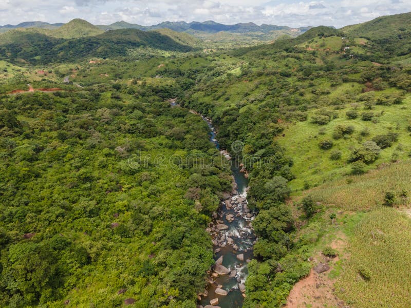Waterfall Inside the Mountains of Panama Stock Image - Image of panama ...