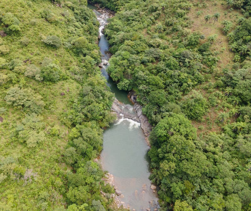 Waterfall Inside the Mountains of Panama Stock Image - Image of hiking ...