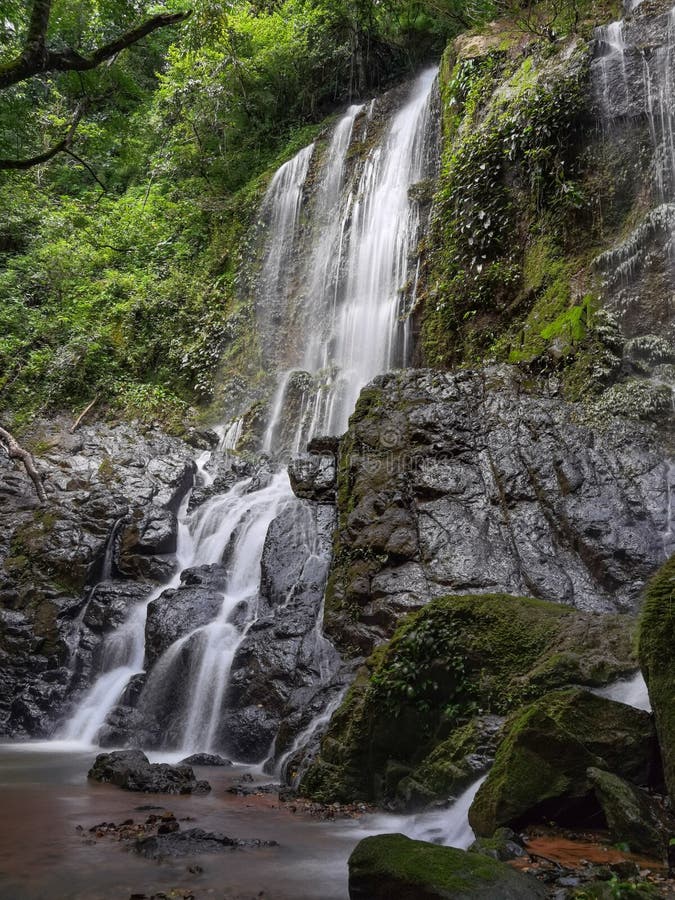 Waterfall Inside the Mountains of Panama Stock Photo - Image of inside ...