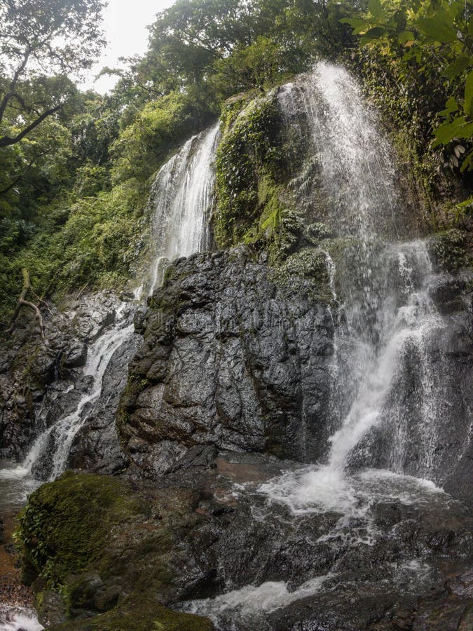 Waterfall Inside the Mountains of Panama Stock Photo - Image of hiking ...