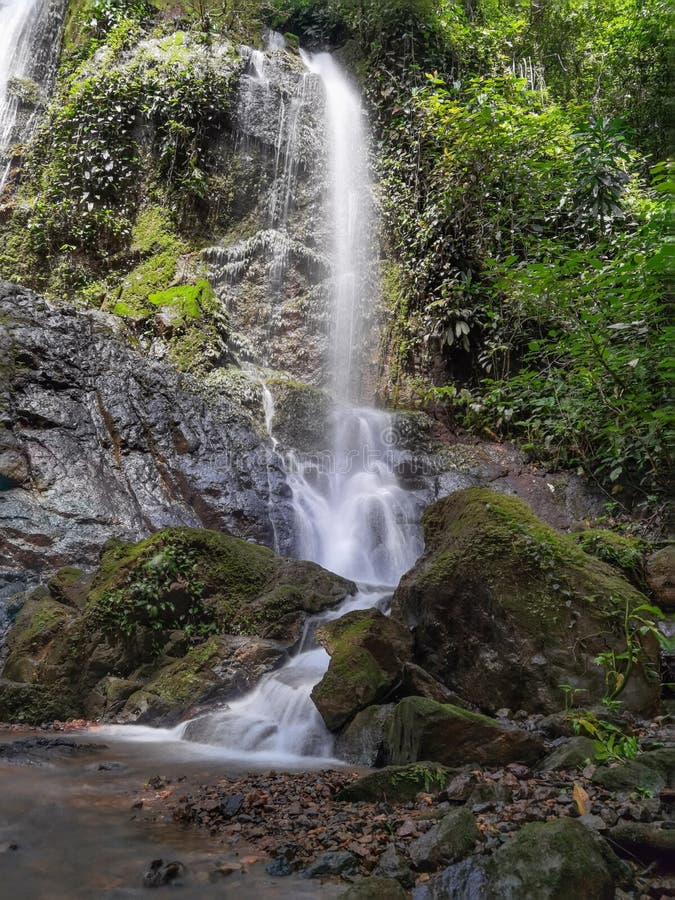 Waterfall Inside the Mountains of Panama Stock Image - Image of inside ...